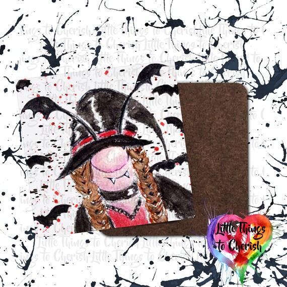 Halloween Gonk Vampire Coaster Design Vampire Gonk Coaster - Etsy