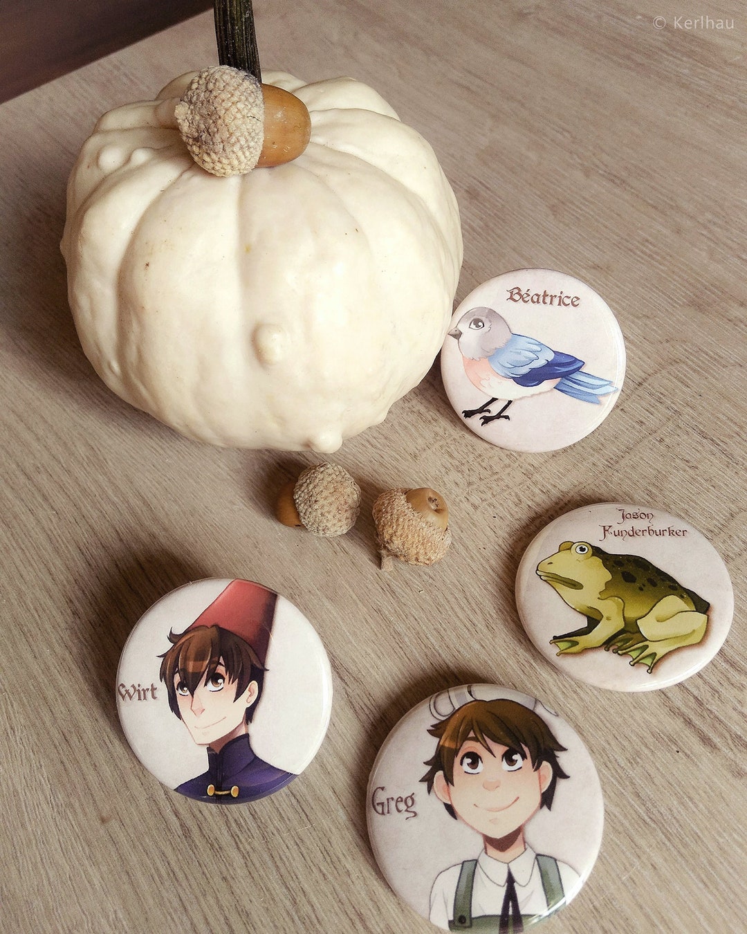 Set of 4 Badges • Over the Garden Wall - Etsy