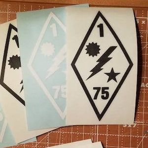 Army 75th Ranger Regiment Vinyl Window Decal Sticker, Ranger Insignia ...