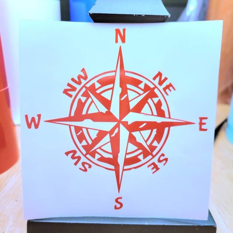 Compass Decal - Etsy