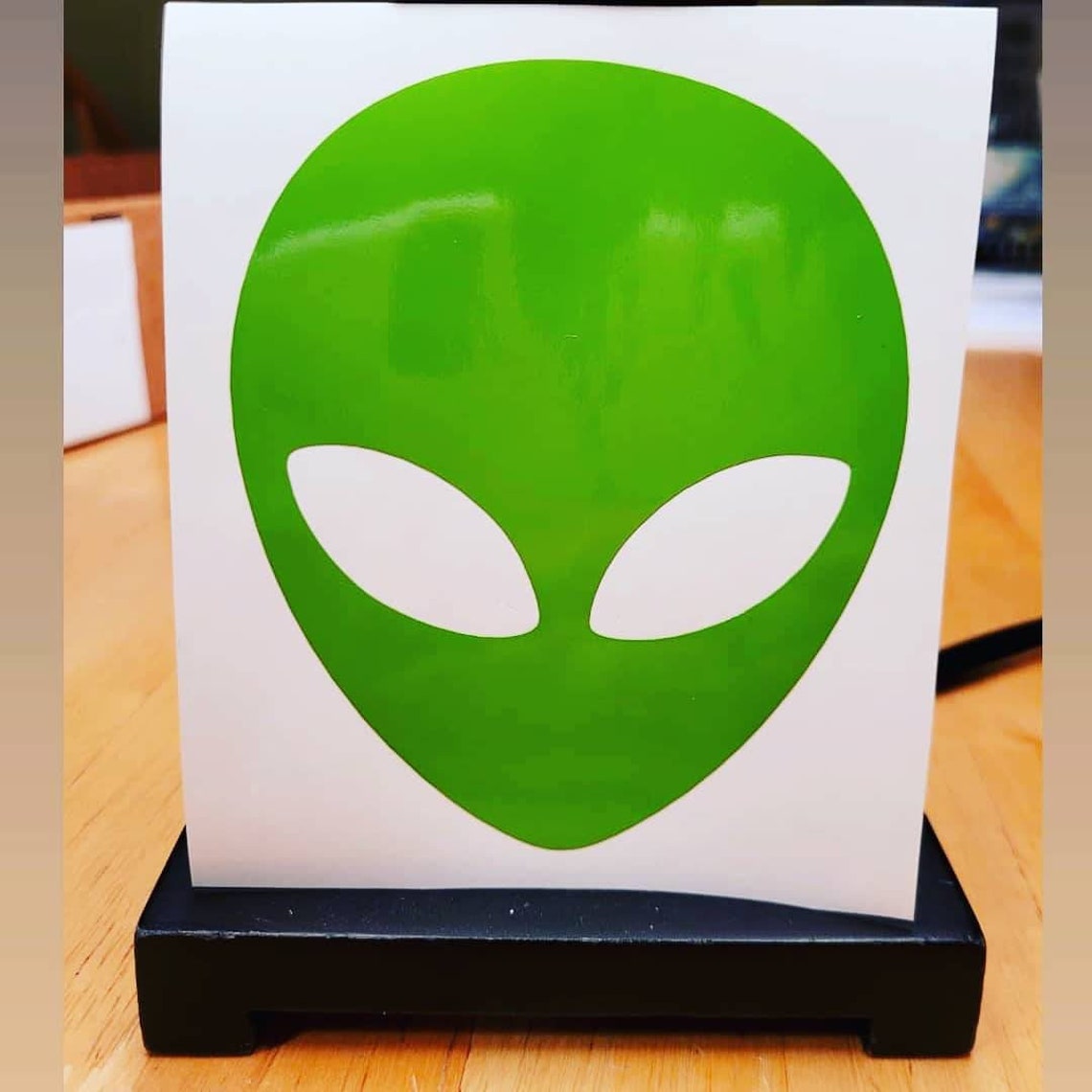 Alien Head Decal Alien Head Sticker Sci-Fi stickers UFO | Etsy