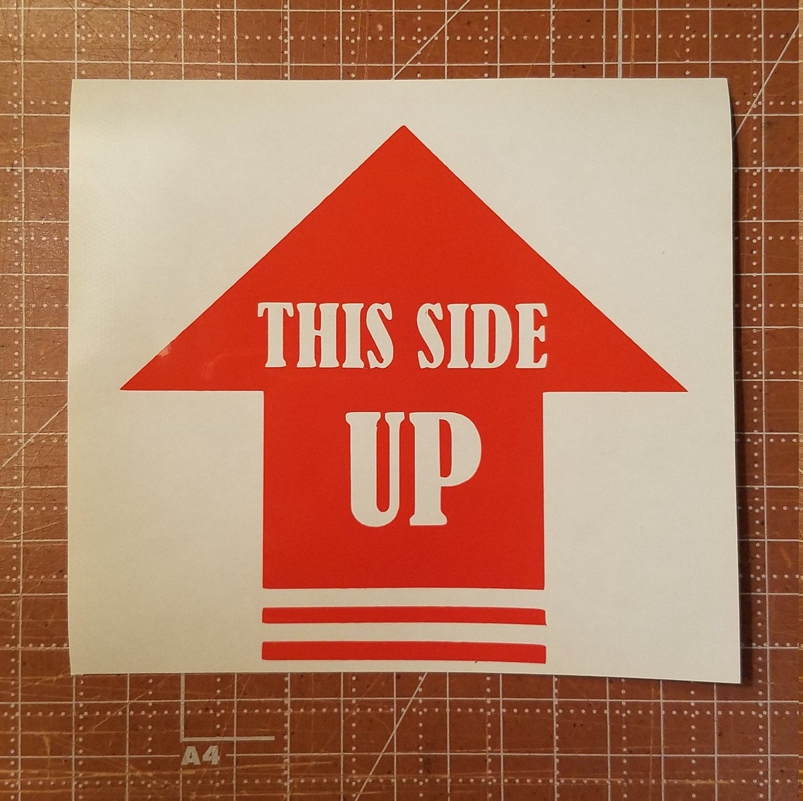 This Side up Vinyl Decal Sticker for Truck ATV Side by Side | Etsy