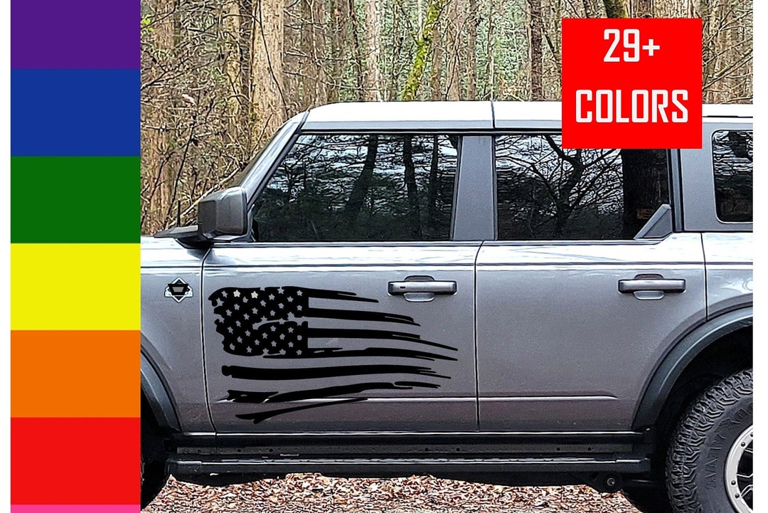 Large Distressed American Flag Vinyl Sticker Decal for Car, Truck, RV ...