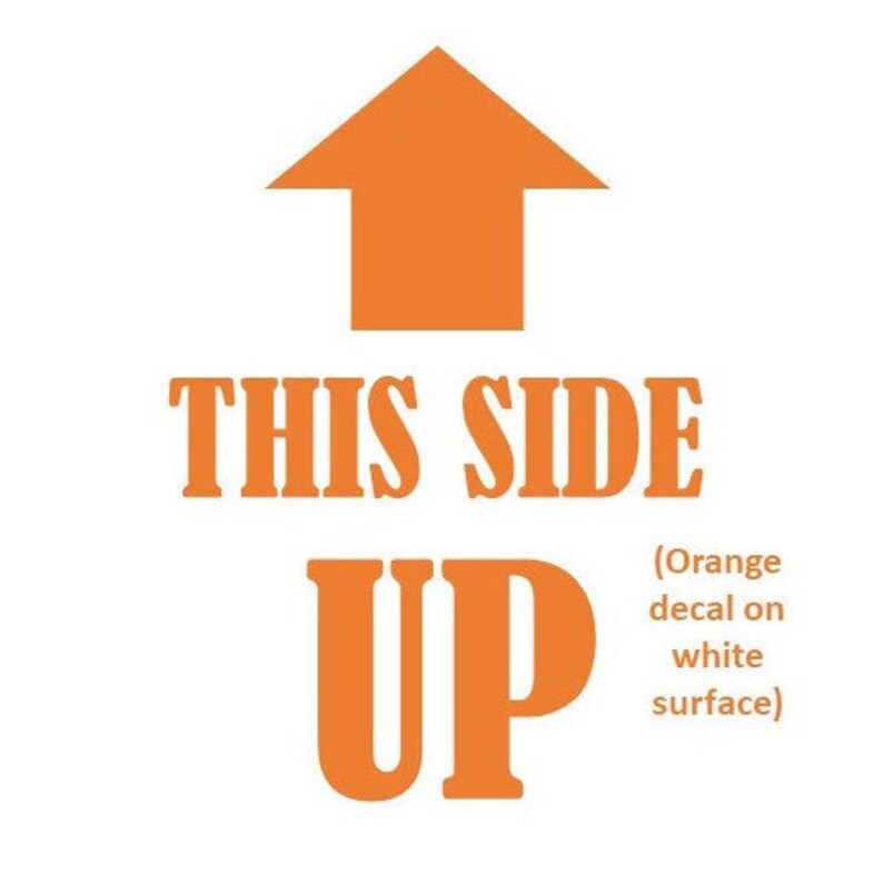 This Side up Vinyl Decal Sticker for Truck ATV Side by Side | Etsy