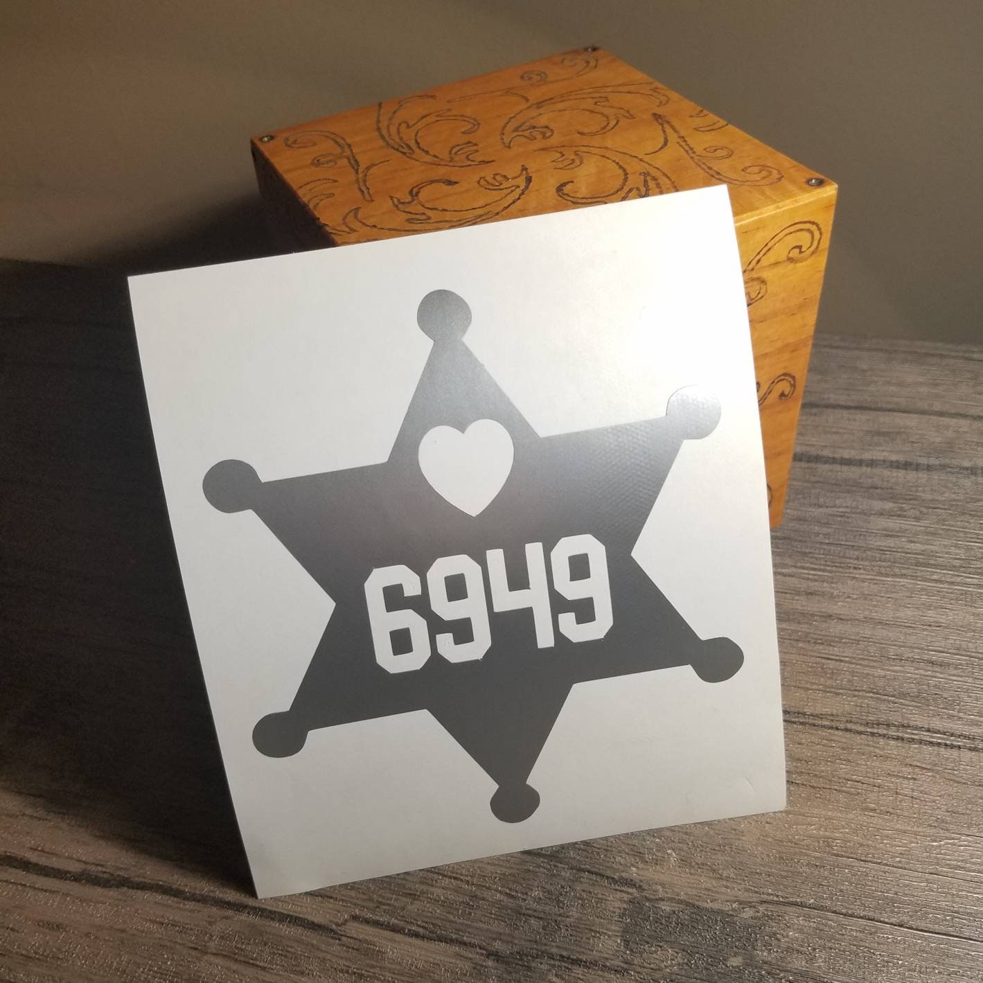 Sheriff Deputy Star Badge Vinyl Decal | Car, Truck, Laptop Sticker - Etsy