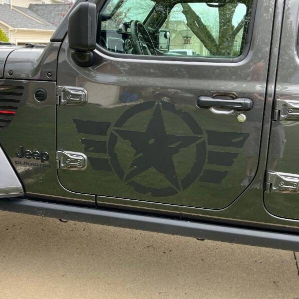 Distressed Star Aviation Wings Vinyl Decal, Car Truck Window Sticker - Etsy