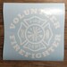 Volunteer Firefighter Window Vinyl Decal Fire Department - Etsy