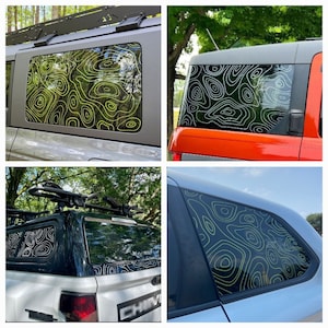 Topography Lines Vinyl Decal for Car Truck RV Camper Window Trailer Van ...