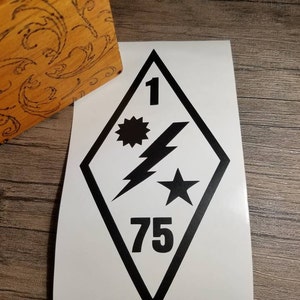 Army 75th Ranger Regiment Vinyl Window Decal Sticker, Ranger Insignia ...