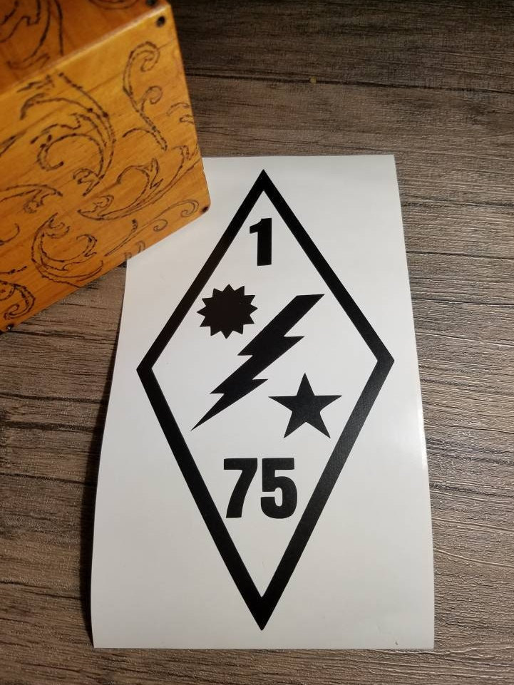 Army 75th Ranger Regiment Vinyl Window Decal Sticker Ranger - Etsy