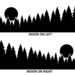 Trees Forest Side Graphics Vinyl Decal Sticker Single or Set for Your ...