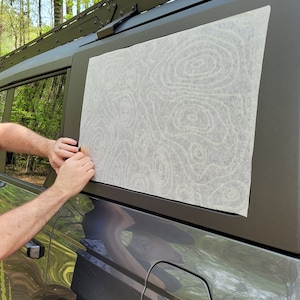 Topography Lines Vinyl Decal for Car Truck RV Camper Window Trailer Van ...