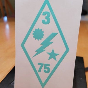 Army 75th Ranger Regiment Vinyl Window Decal Sticker, Ranger Insignia ...