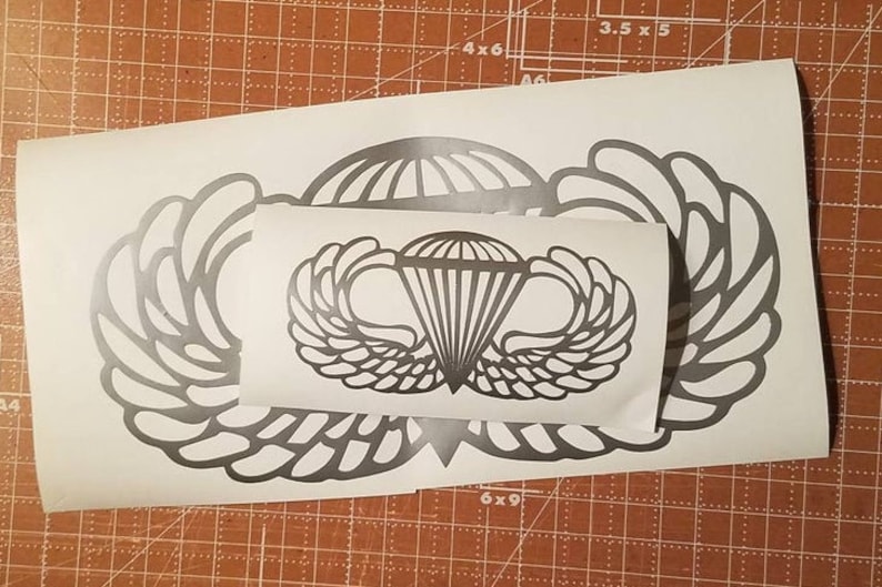 Army Jump Wings Vinyl Decal, Airborne Insignia Badge - Etsy
