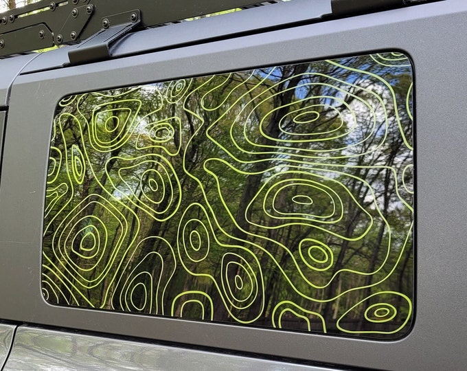 Topography Lines Vinyl Decal Sticker You Trim for Your Windows, RV ...