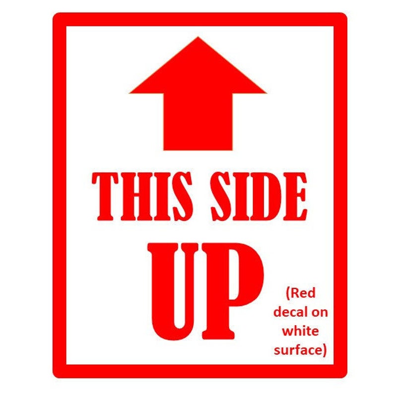 This Side up Vinyl Decal Sticker for Truck ATV Side by Side | Etsy