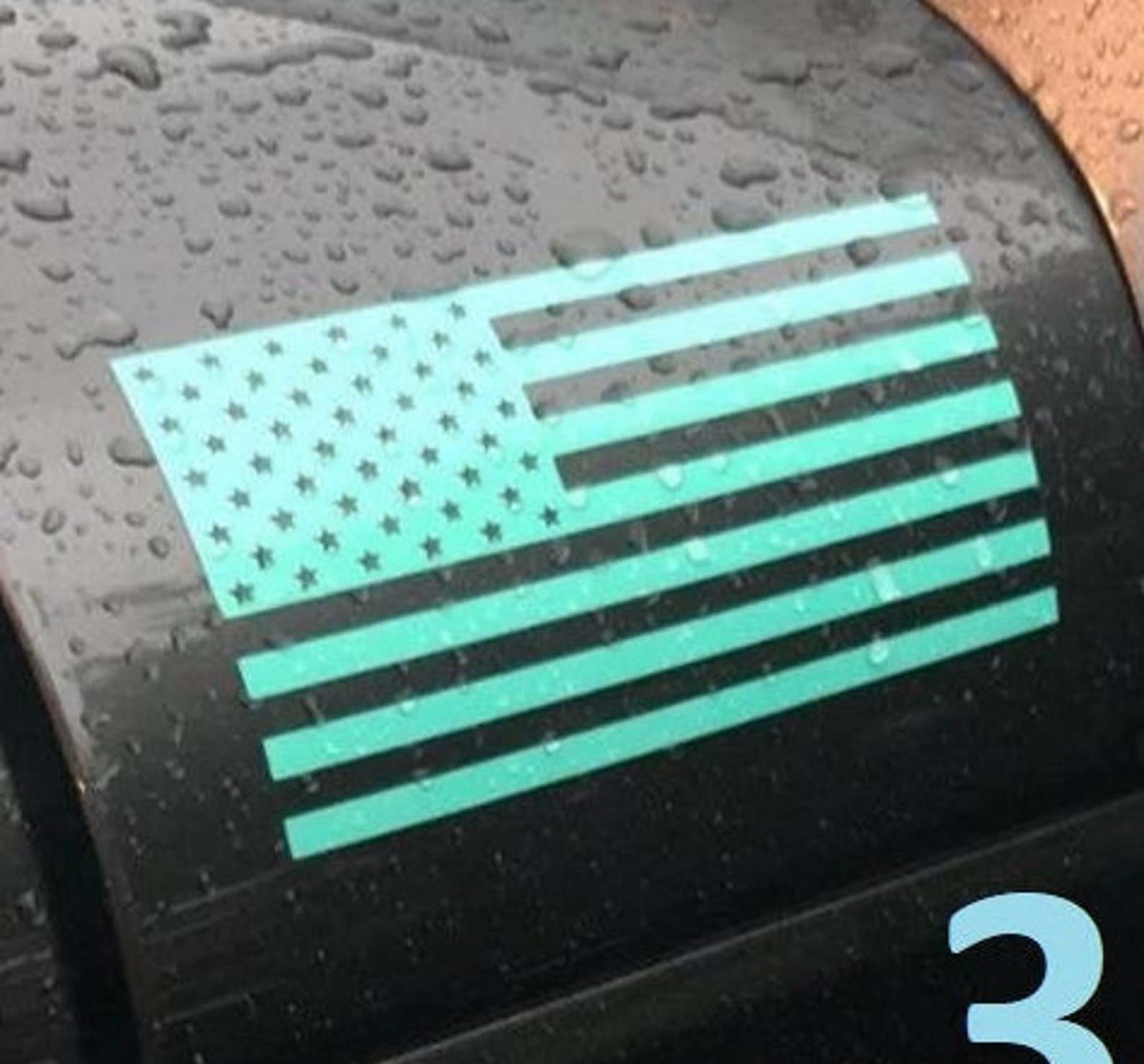 American Flag Vinyl Decal Sticker American Flag Window | Etsy