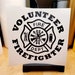 Volunteer Firefighter Window Vinyl Decal Fire Department - Etsy