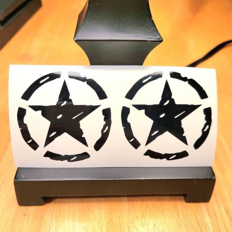 Distressed Army Star Vinyl Decal Sticker for Hood Fuel Gas - Etsy
