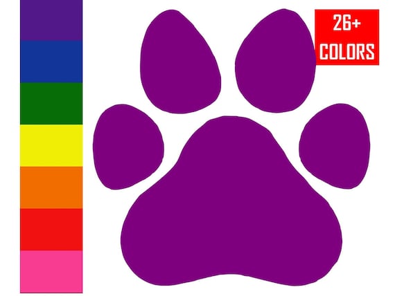 Paw Print Vinyl Decal Sticker for Car Truck Window Hood - Etsy