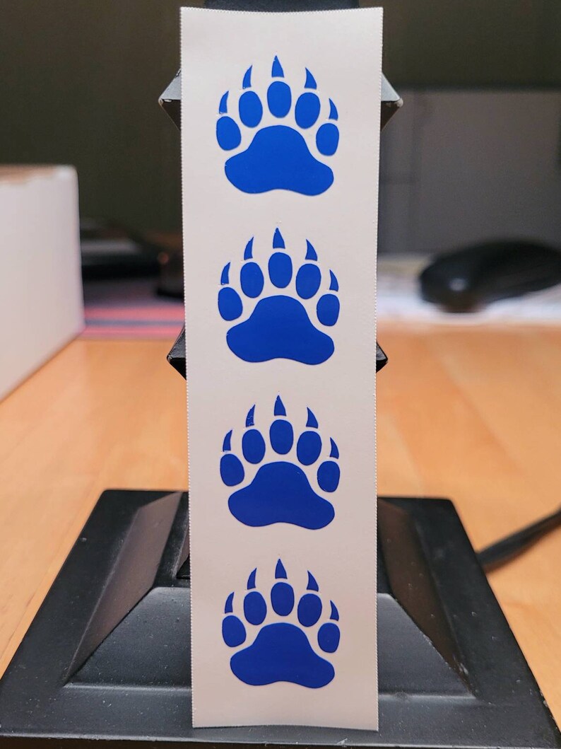 Grizzly Bear Paw Print Vinyl Decal Sticker for Car, Truck, Window, Hood ...