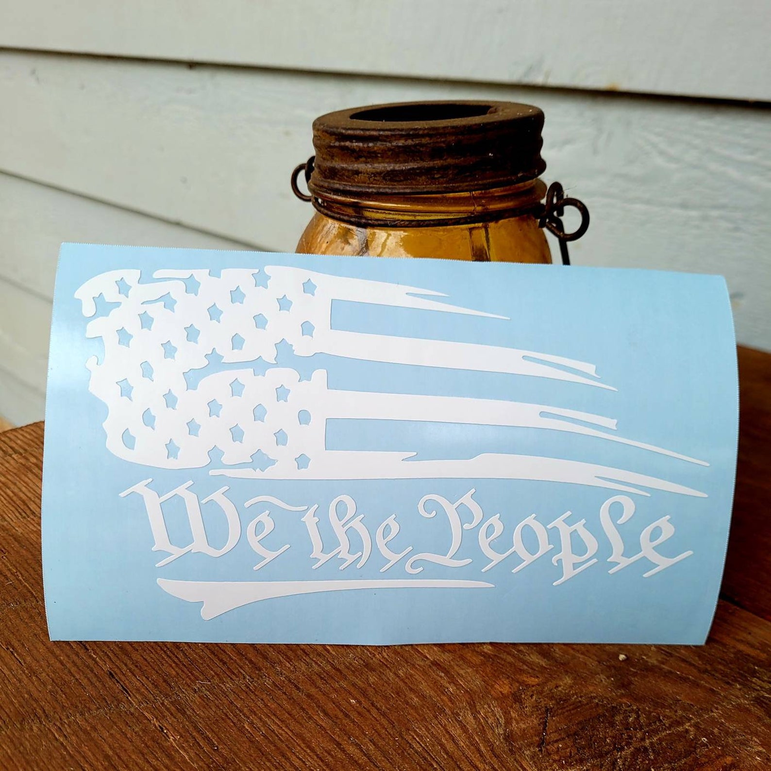 We the People American Flag Car Truck Window or Bumper Sticker - Etsy