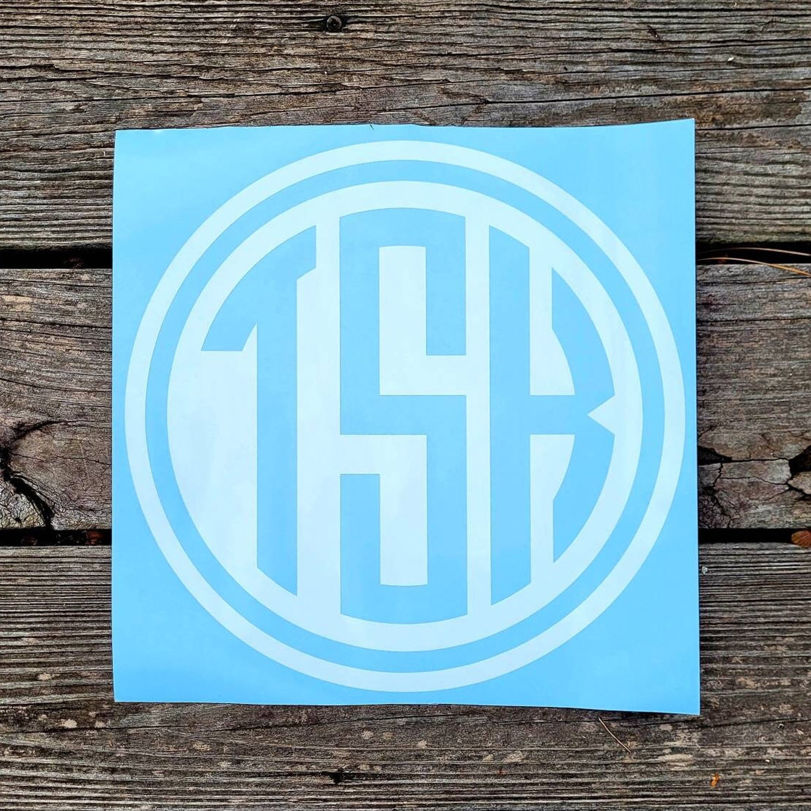 Monogram Car Window Vinyl Sticker Decal Monogram Decals - Etsy