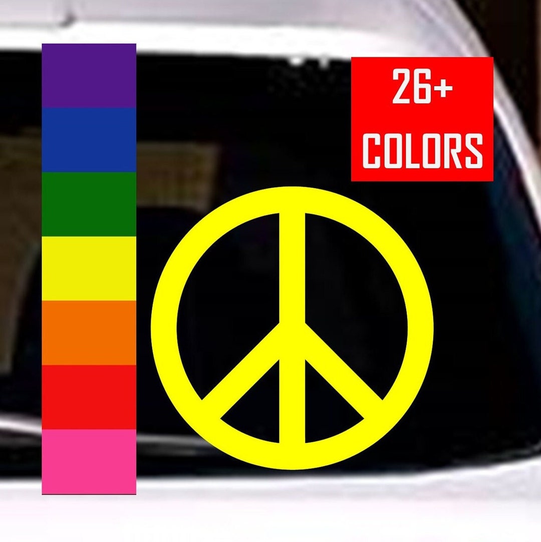 Peace Symbol Vinyl Decal Sticker for Car, Van, Truck, Laptop, Window ...