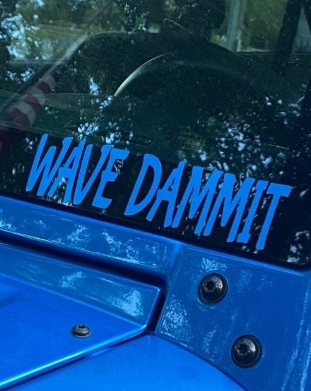 Hand Wave Dammit Vinyl Decal Sticker for Window, Bumper Sticker, Hood ...