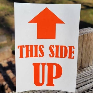 This Side up Vinyl Decal Sticker for Truck, ATV, Side by Side, Off-road ...