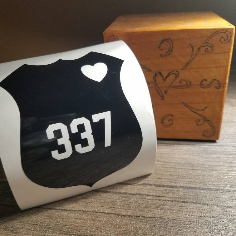 Police Officer Badge Shield Vinyl Sticker Decal for Car Truck - Etsy