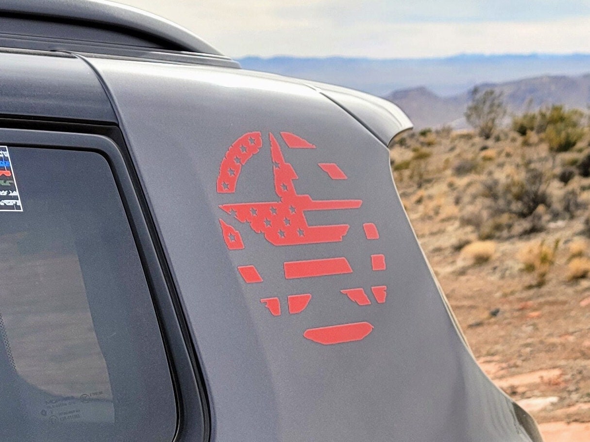 Distressed Star Vinyl Sticker Decal With US Flag for Car and - Etsy