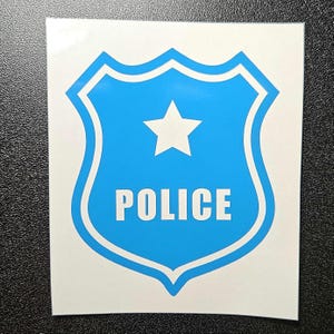 Police Department Window Vinyl Decal Sticker for a Car, SUV, Truck ...