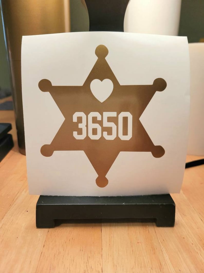 Sheriff Deputy Star Badge Vinyl Decal | Car, Truck, Laptop Sticker - Etsy
