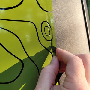 Topography Vinyl Decal Sticker DIY for Your Car, Truck, Windows, RV ...