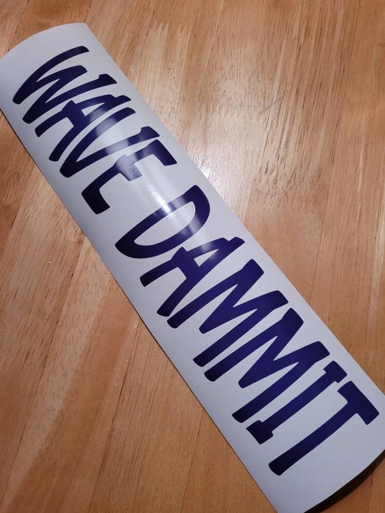 Hand Wave Dammit Vinyl Decal Sticker for Window Bumper - Etsy