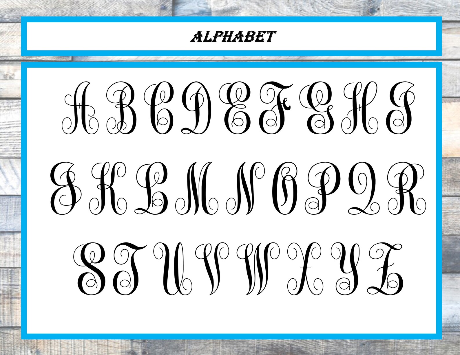 Vine Monogram Vinyl Car Decal Sticker Monogram Window - Etsy