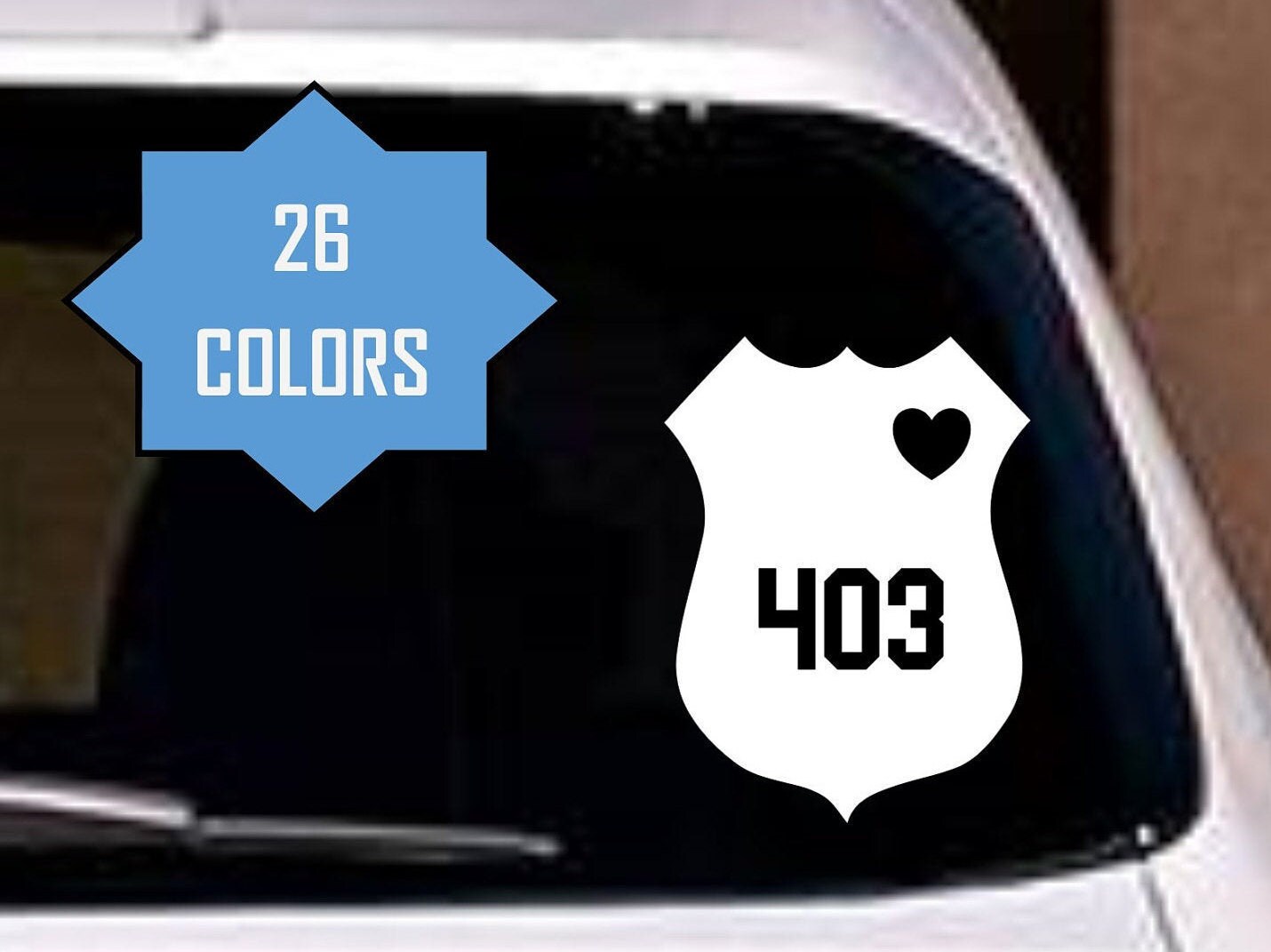 Police Officer Badge Shield Vinyl Sticker Decal for Car Truck | Etsy