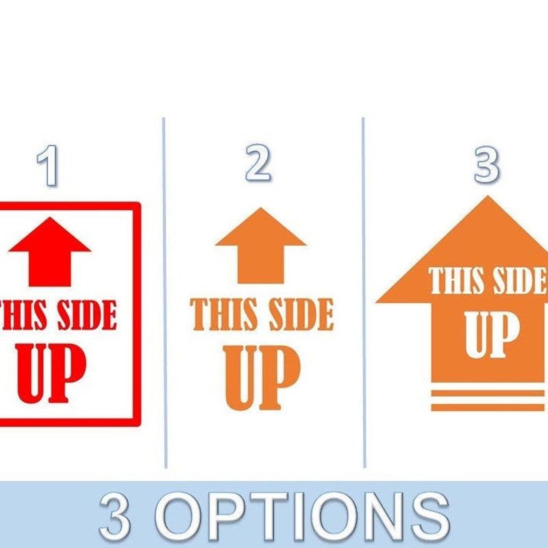 This Side up Stickers - Etsy