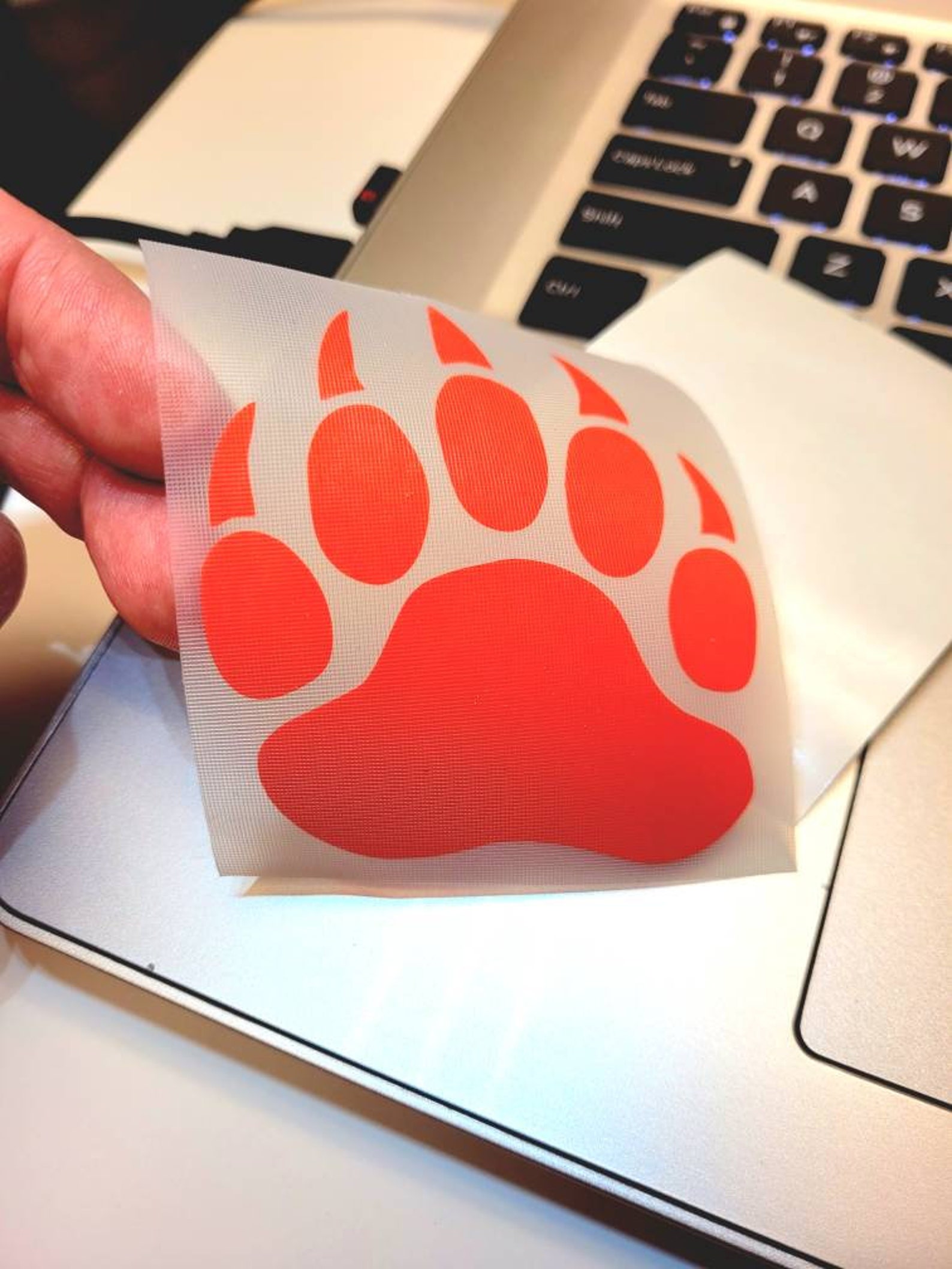 Grizzly Bear Paw Print Vinyl Decal Sticker for Car, Truck, Window, Hood ...