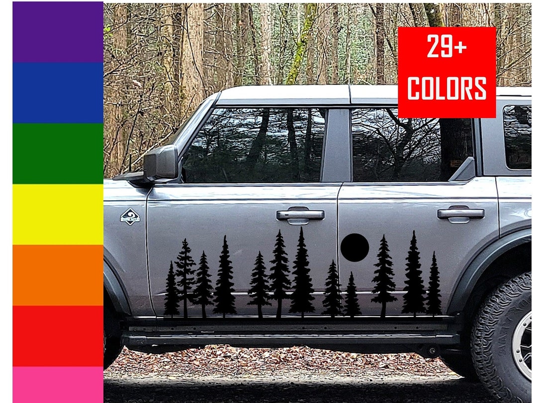 Trees Forest Side Graphic Vinyl Decal Sticker for Your Car, Truck, RV ...