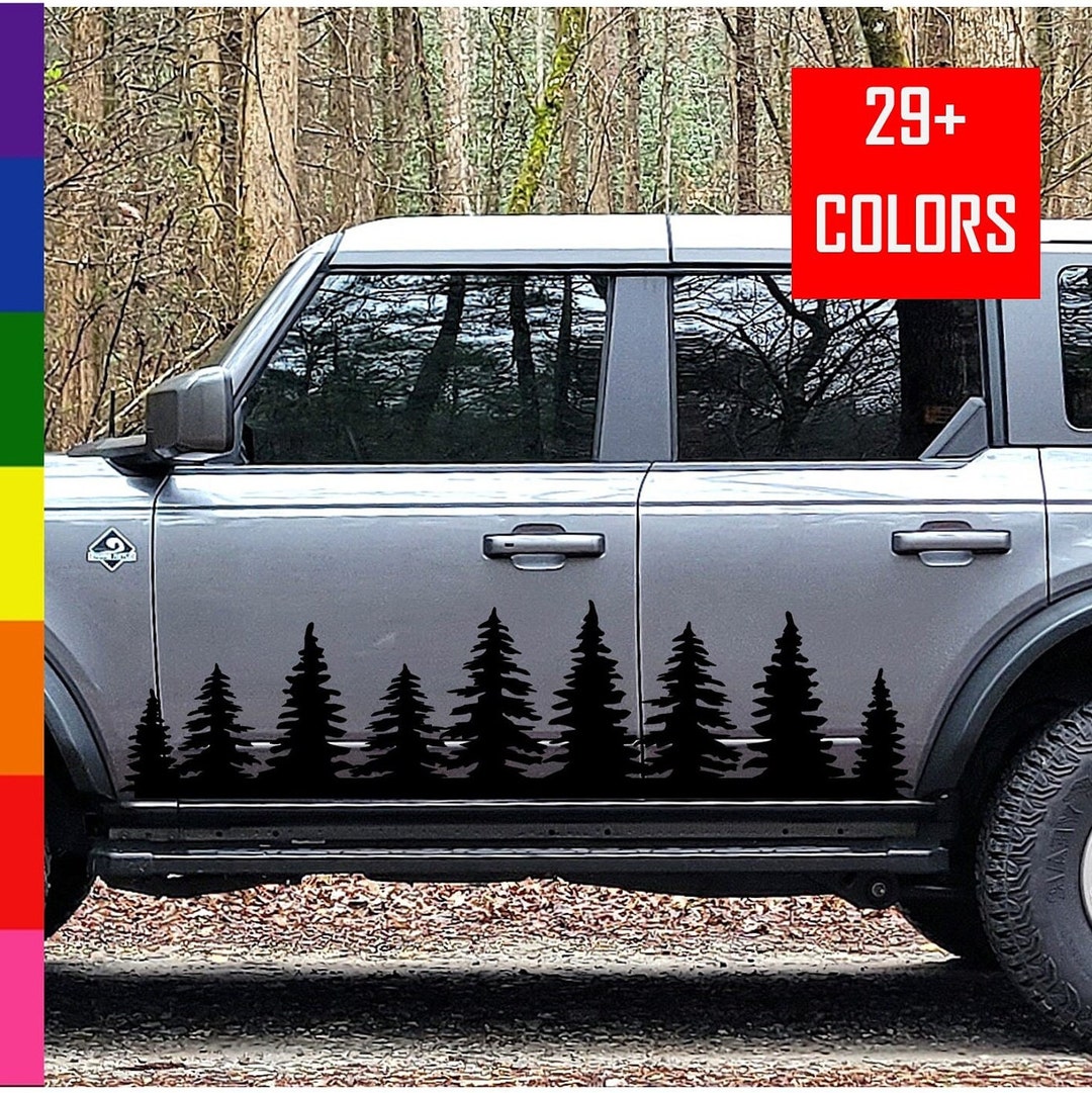 Trees Forest Side Graphics Vinyl Decal Sticker Single or Set for Your ...