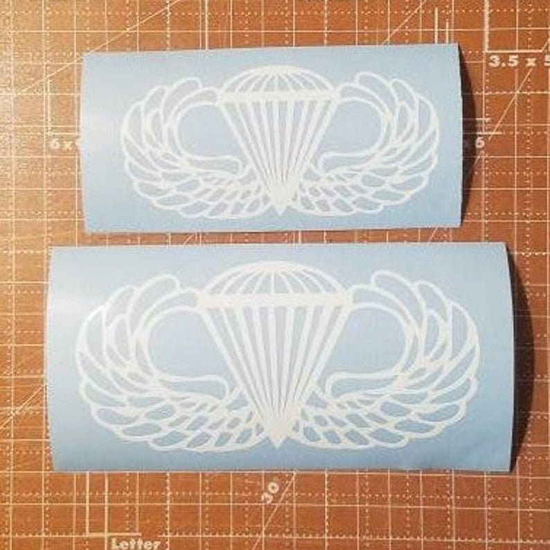Army Jump Wings Vinyl Decal, Airborne Insignia Badge - Etsy