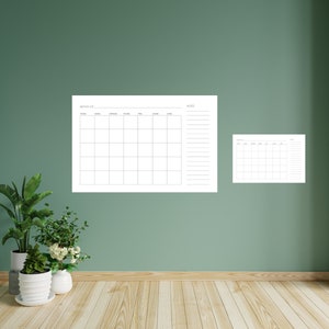 Paper Poster Monthly Wall Calendar Personalized Monthly Calendar ...