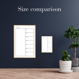 Weekly To-do List Dry Erase Board | 12x18 or 24x36 | Days of the Week ...