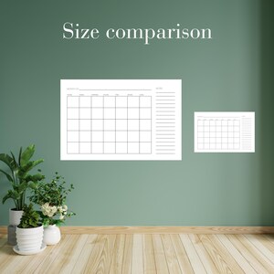 Paper Poster Monthly Wall Calendar Personalized Monthly Calendar ...