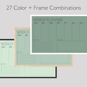 Weekly Dry Erase Wall Planner | Personalized Schedule Board | 12x18 or ...