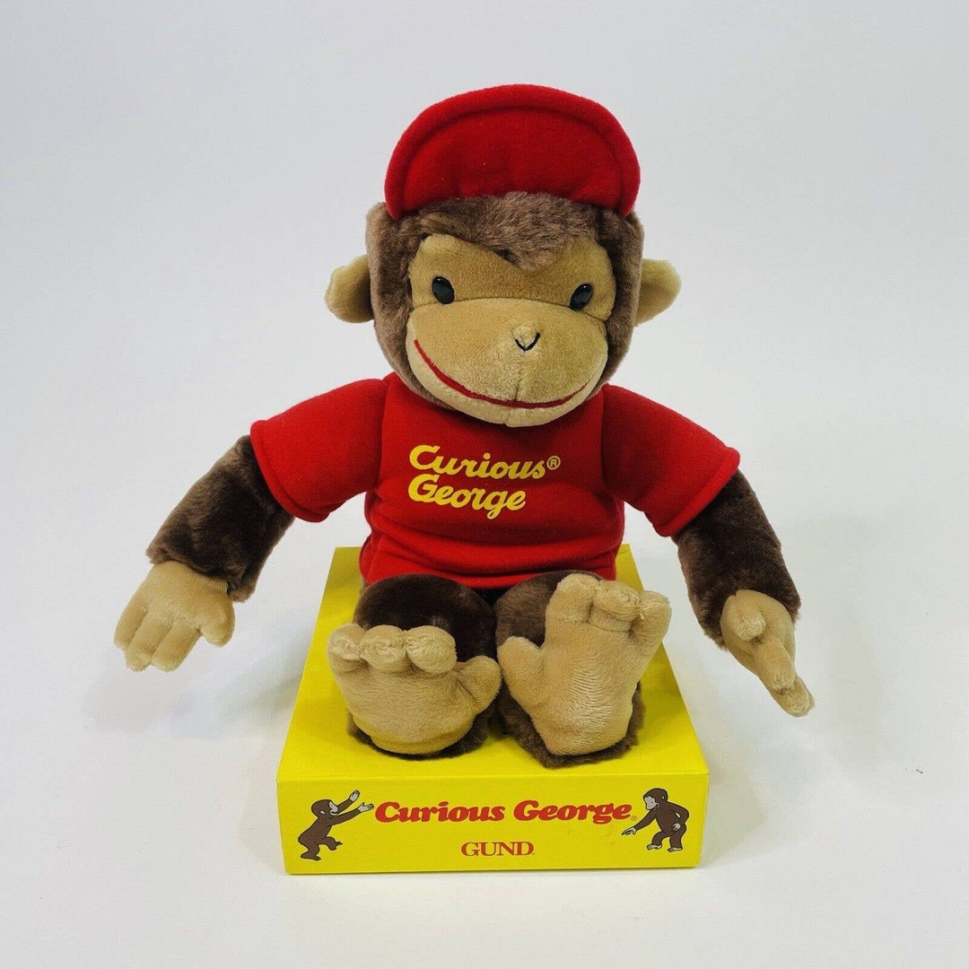 Vintage 1997 Gund Curious George Plush New W/ Box Red Hat - Etsy