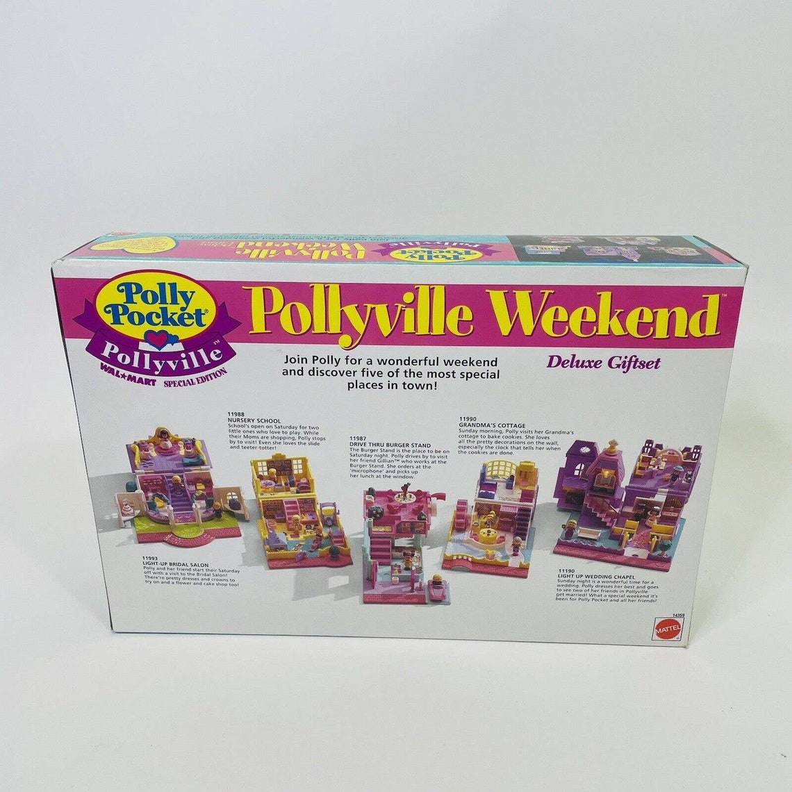 Polly Pocket Pollyville Weekend Deluxe Gift Set Mattel 14359 New ...