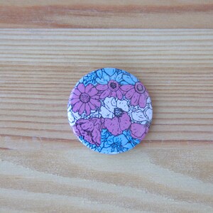 Transgender Flowers Pride Badge - Etsy